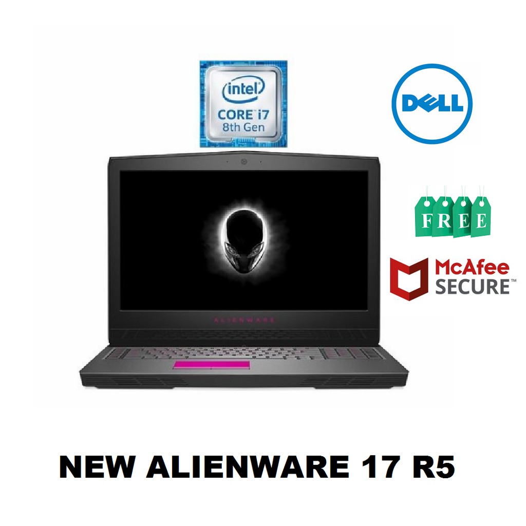 Dell Alienware M17 R5 I7-8750H/ 16G/ 256G SSD Pcie +1TB/ Nvidia GTX1060 ...